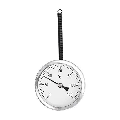 Household Garden Products 63mm Grill Thermometer Stainless Steel Bimetallic High Accuracy 0‑120℃ Easy Reading BBQ Thermometer for Machine
