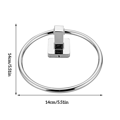 TAMUNI Bath Towel Rings, Stainless Steel Towel Ring Hanger Kitchen Round Towel Bar Hand Towel Holder Bathroom Wall Mounted Circle Rack Bath Accessories