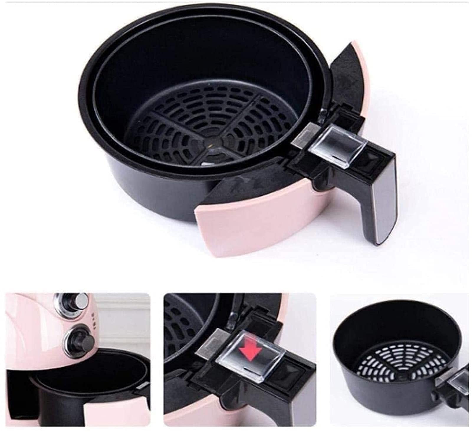 Air Fryer for Home Use 2.5L Modern Simplicity Air Fryer Air Fryer Automatically Fried Chicken Fish and Chips Oven Pink