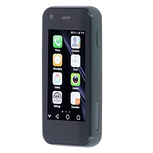 LJCM Mini Smartphone, Small Mobile Phone 2MP Front Camera and 5MP Rear Camera 4 Cores 1GB RAM 8GB ROM Dual Card Dual Standby, for Photography 1580mAh (Dark Green)