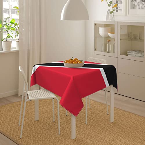 LIICHEES Flag of Trinidad and Tobago Tablecloth Kitchen Dining Room 60"x60" Square Washable Table Cover Outdoor Garden Picnic Tablecloths
