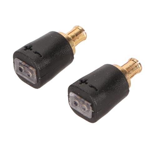 A2DC to 0.78mm 2 Pin Adapter, Small Universal Male to Female, Wearable Headphone Cable Connector, Lightweight for LS200 for E40 for LS300 for CKR90 (Black)