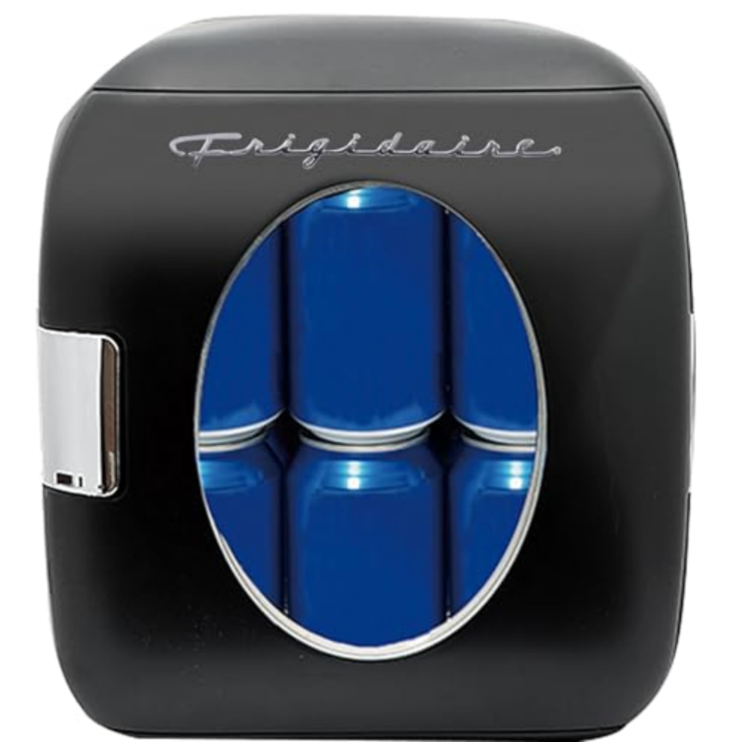 FRIGIDAIRE EFMIS462-BLACK 12 Can Retro Mini Portable Personal Fridge/Cooler for Home, Office or Dorm, Black