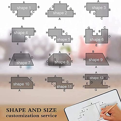 Viaplser Bay Window Seat Cushion Angled Trapezoid Shape Custom Indoor Outdoor Kitchen Bench Patio Furniture Long Sofa Chair Non-Slip Seating Pads Replacement