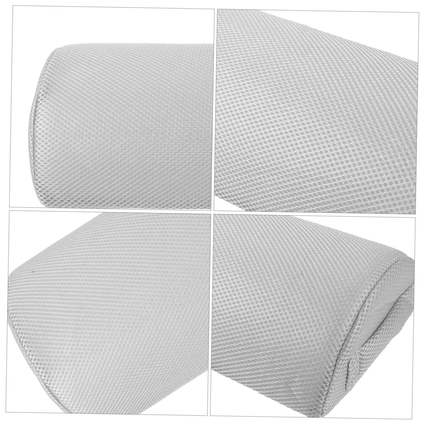 Anneome Ergonomic Leg Pillow Under Knee Pillow for Sleeping on Back Knee Pillow for Leg Support Half Round Leg Pillow Grey Mesh Pillow Cover
