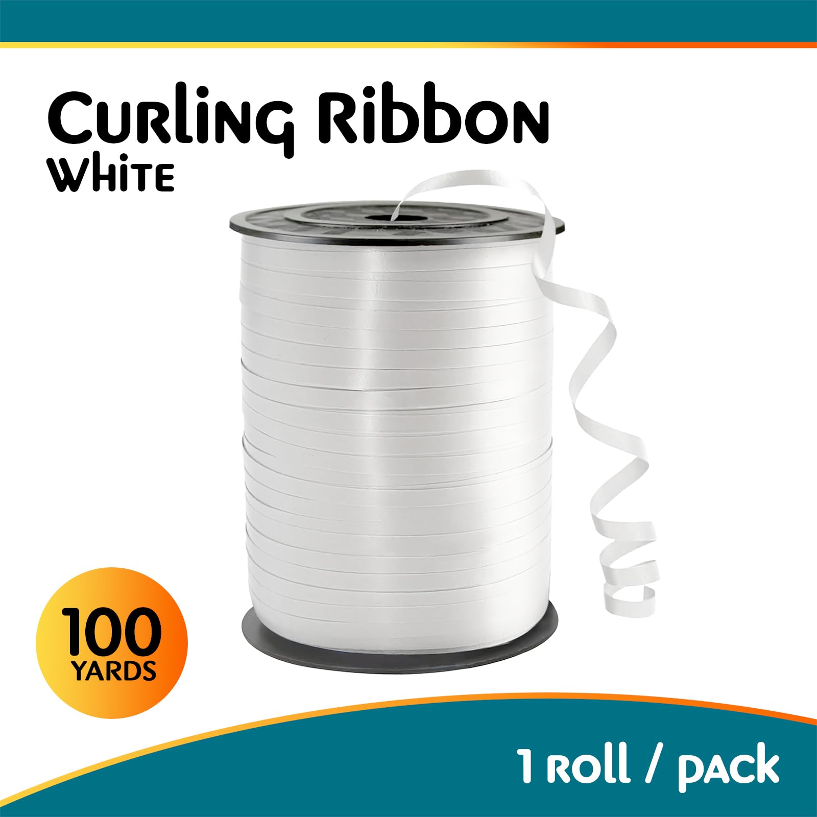 Unique White Curling Ribbon 100yds