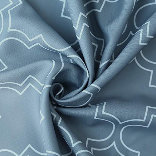 Elegant Moroccan Outdoor Tablecloth Waterproof Spillproof Polyester Fabric Table Cover with Zipper Umbrella Hole for Patio Garden Open Courtyards