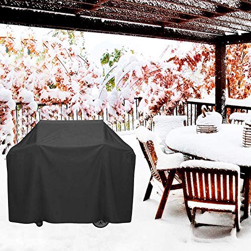 FRGHF Barbecue cover, dust proof BBQ cover, waterproof barbecue protective cover, garden grill cover with storage bag, 145 x 61 x 117 cm