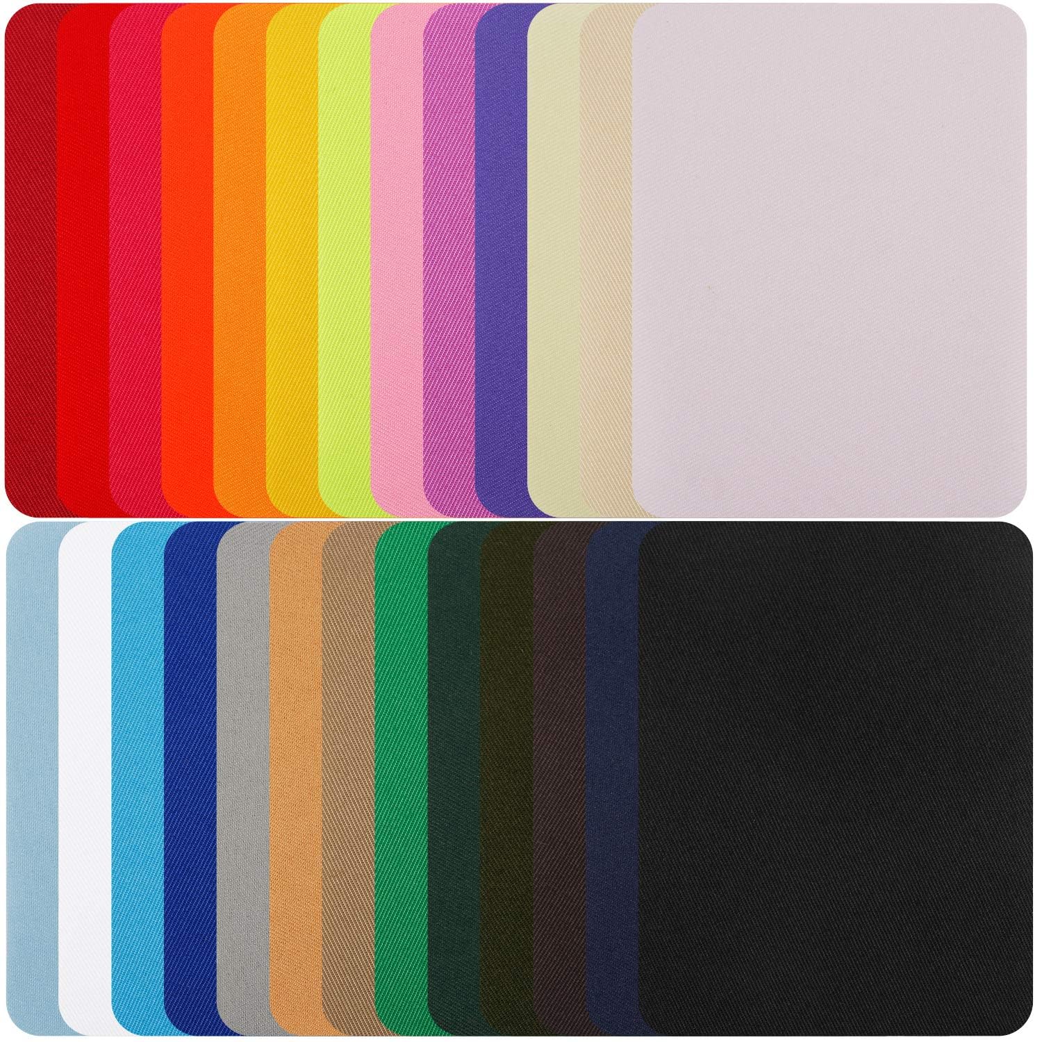Augshy 29 Pieces Iron On Patches for Clothing Jeans 4.9 x 3.7 Inch (Colorful)