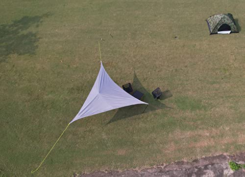 Sutekus Sun Shade Sail Canopy Waterproof Triangle Canopy UV Block Awning for Patio Outdoor Backyard Garden 9.8' x 9.8' x 9.8' (Grey)