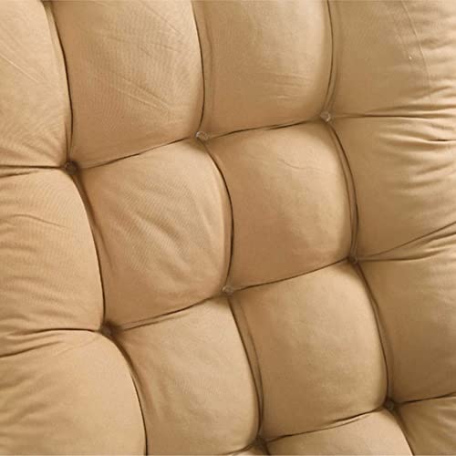 Lee My Rocking Chair Cushion, Solid Color High Back Patio Chair Cushion, Replacement Cushion, Indoor Non-Slip Seat with Ties, Bedroom Balcony Garden Recliner Cushion