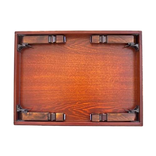MJWDP Folding Table Antique Furniture Living Room Low Wood Coffee Table Rectangle Traditional Table Wooden (Color : White-Patch Five-Pointed star4, Size : 90x75x31.5cm)