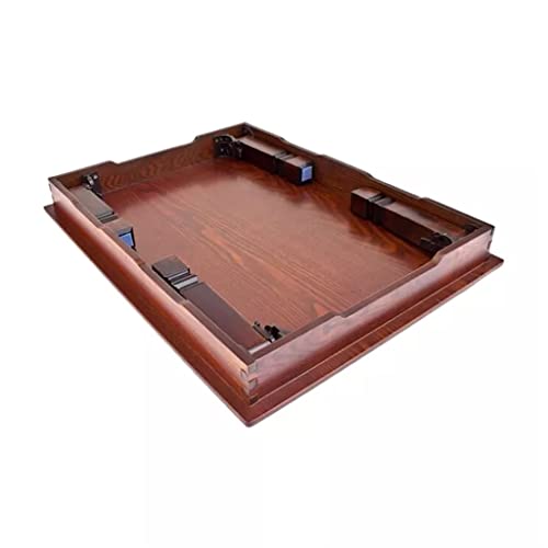 MJWDP Folding Table Antique Furniture Living Room Low Wood Coffee Table Rectangle Traditional Table Wooden (Color : White-Patch Five-Pointed star4, Size : 90x75x31.5cm)