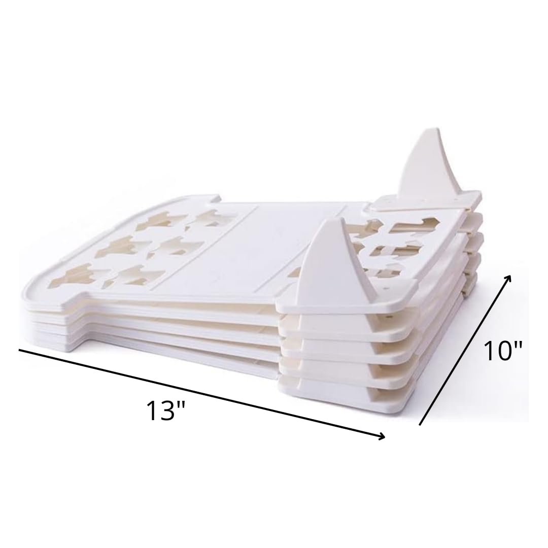 SIAM'S Closet Organizer Set and Shirt Folder, Creative Clothes Organizer Set (5 PCS) Closet Storage Travel Clothes Organization System Folding Board Home ,T-Shirt Storage for Closet