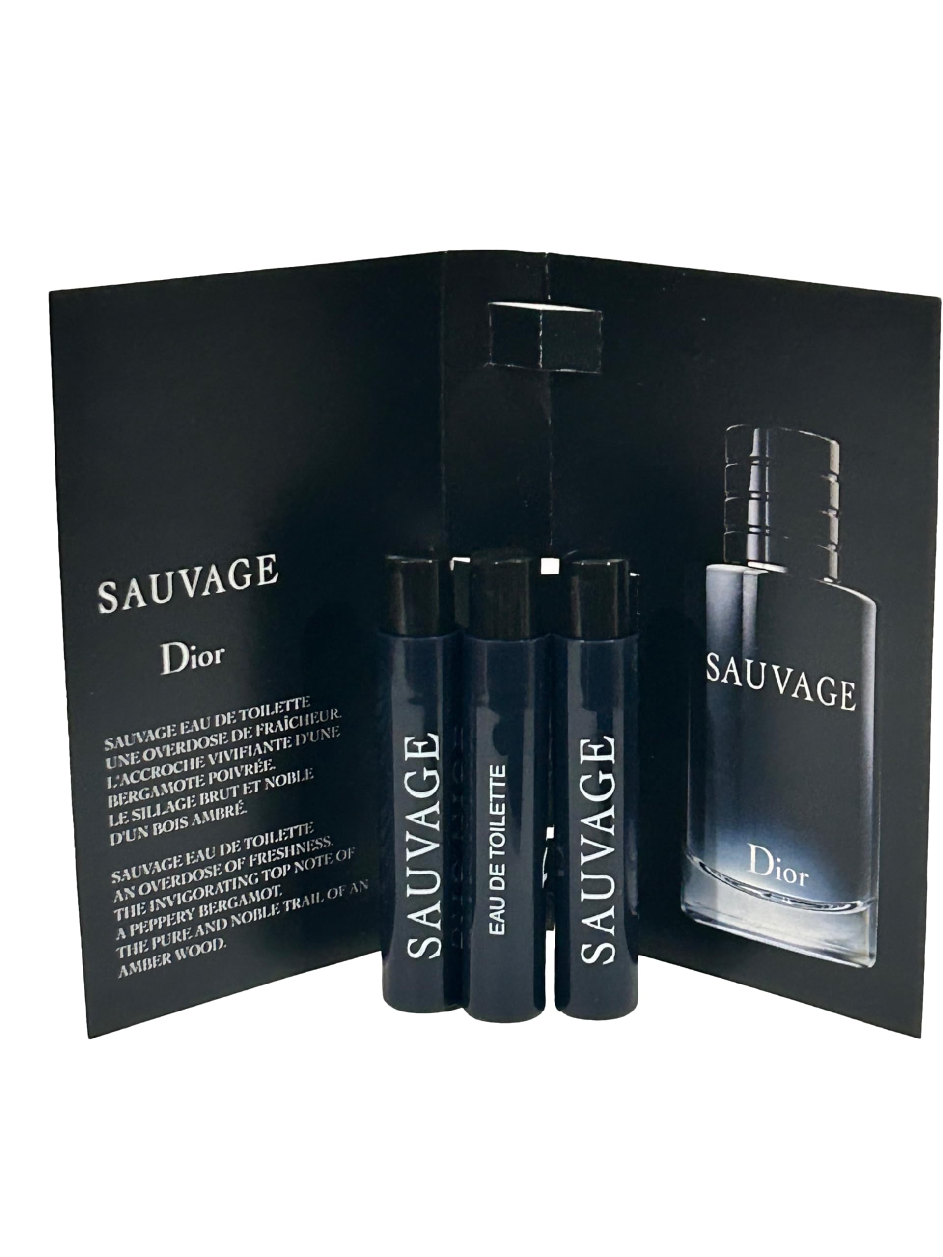 Dior Christian SAUVAGE MEN Sample Spray EDT Perfume Vial 1 ml /0.03 oz - 3 PCS
