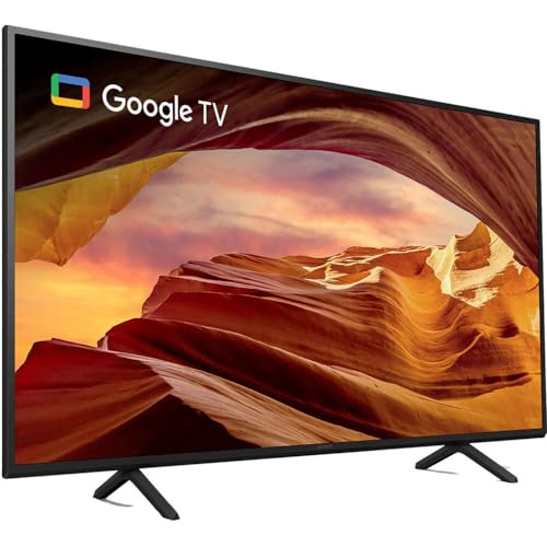 Sony KD55X77L X77L 55 Inch 4K HDR LED Smart TV with Google TV (2023) Bundle with Monster Cables Home Theater Setup Package - Full Motion Mount, Monster HDMI Cables, & Sound Reactive RGB Light Strip