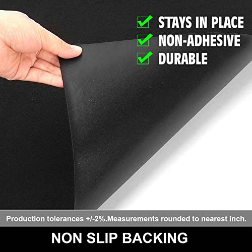 AiBOB Under Grill Mat, 40 X 60 inches Absorbent Oil Pad Protects Decks and Patios, Reusable and Waterproof, Black