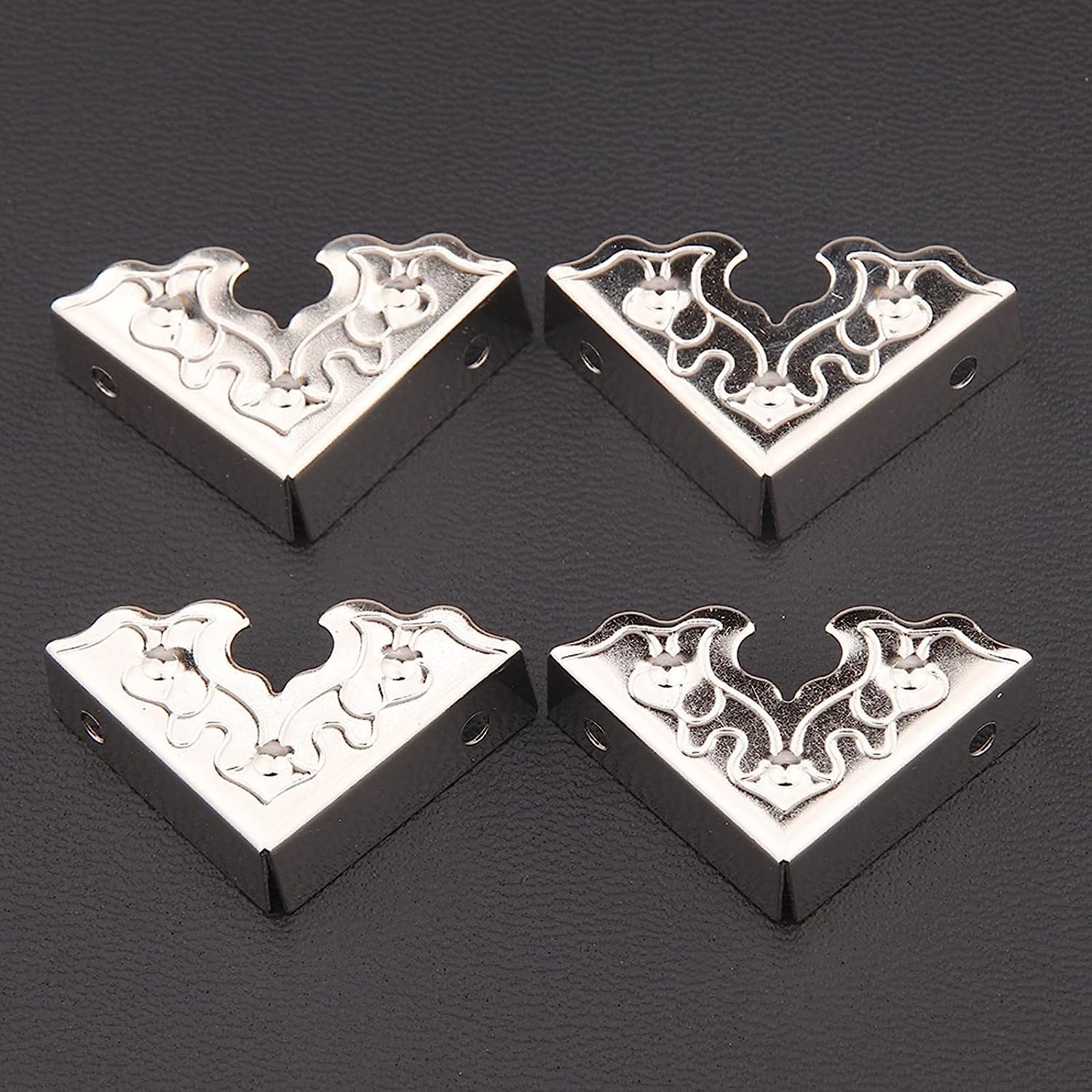 Table Corner Protection,Furniture Corner Guard,24 Pcs Desk Edge Safety Bumpers Iron Edge Cover Antique Furniture Corner Edge Guards,Jewelry Boxe