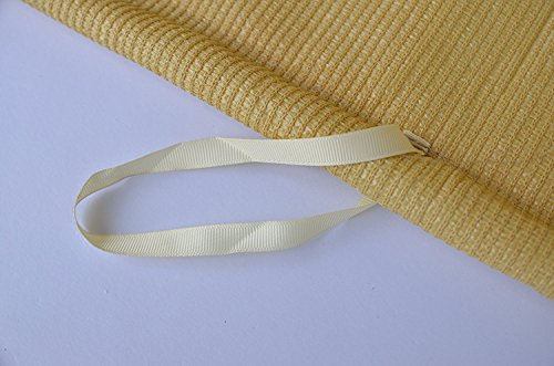 Shatex Garden Shade Fabric Adjustable Vertical Side Wall Panel for Patio/Pergola/Window 6x5ft Wheat