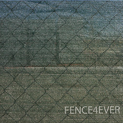 Fence4ever 4'x50' 4ft Tall 3rd Gen Olive Green Fence Privacy Screen Windscreen Fabric Mesh Tarp w/Aluminum Grommets for Home, Garden, Yard