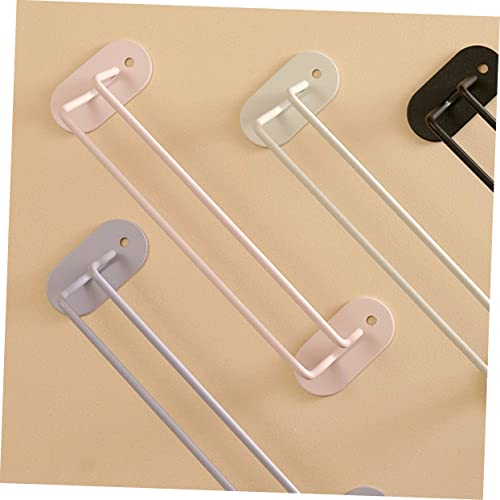 WATIIFUFU 1pc Shoe Storage Rack Adhesive Shoe Organizer Bathroom Towel Rod Wall Mounted Shoe Rack Towel Holder Wall Shoe Rack Organizer Towel Racks Wall-Mounted Carbon Steel Sandal Rack