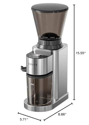 Burr Coffee Grinder Electric,Touchscreen Coffee Grinder,24 Grinding Settings Electric Coffee Bean Grinder with Timer Setting for Espresso/Drip