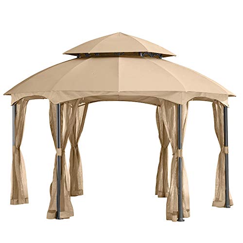 Garden Winds Replacement Canopy for The Heritage Dome Gazebo - Standard 350 - Beige