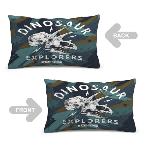 VERSUSWOLF Throw Pillow Cover Abstract Camouflage Dinosaur Rectangular Sofa Pillow Case Cushion Cover for Home Couch Bed Decor 20x36 Inch