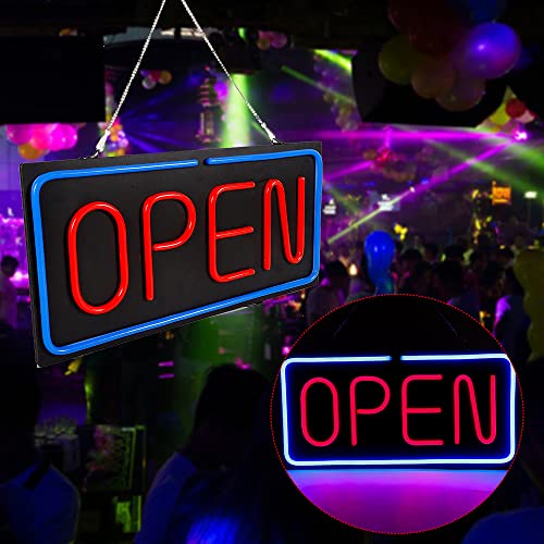 Open Neon Sign,LED Neon Decorative Lights,24x12 Inches Neon Signs for Business, Powered by USB with Power Adapter, Electronic Billboard Ad Board for Walls Store Window Bars Retail Salon Shop