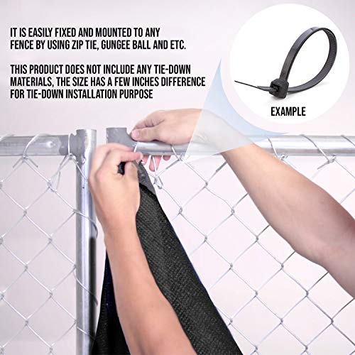 E&K Sunrise 5' x 40' Green Fence Privacy Screen, Commercial Outdoor Backyard Shade Windscreen Mesh Fabric Shade Net Cover for Patio Lawn Chain Link Garden Yard Backyard