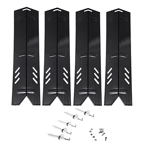 BQMAX 15 inch Heat Shield Grill Parts for Dyna-glo DGF493BNP DGB494SPB DGB495SDP DGB495SDP-D, Backyard BY14-101-001-02 GBC1460W GBC1461W, Porcelain Electrodes Included