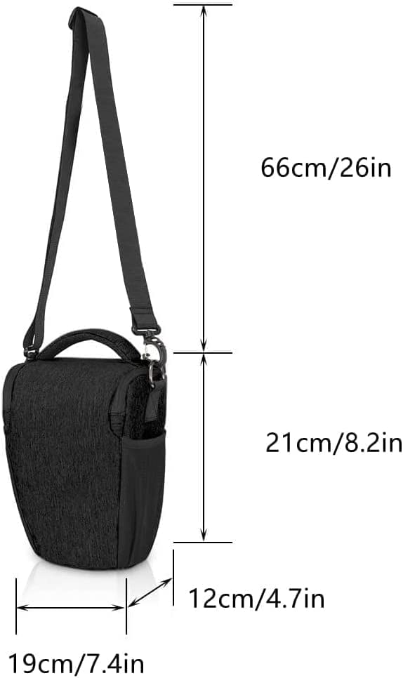 CADeN DSLR/SLR Camera Shoulder Bag Case with Adjustable Shoulder Strap, Compatible for Nikon, Canon, Sony Mirrorless Cameras Waterproof (Small)