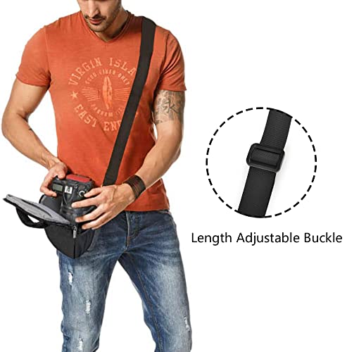 CADeN DSLR/SLR Camera Shoulder Bag Case with Adjustable Shoulder Strap, Compatible for Nikon, Canon, Sony Mirrorless Cameras Waterproof (Small)