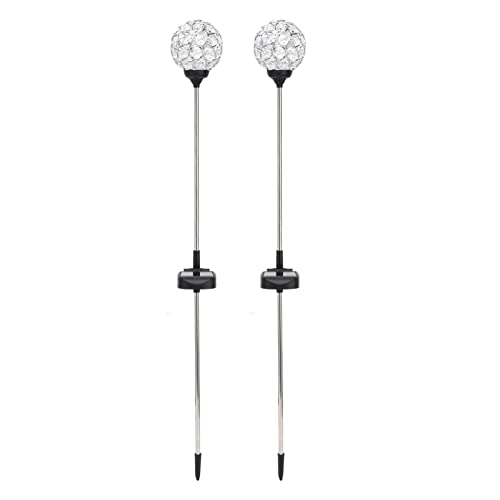 Solar Garden Lights, Ground Plug IP65 Waterproof 78cm/30.71in Height Automatic Lighting Romantic Outdoor Decorative Lights for Homes Porches Fences Terraces