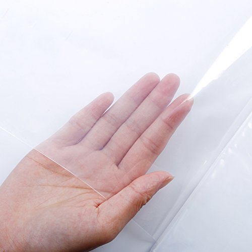 TopSoon Plastic Couch Cover for Storage Dust-Proof Plastic Sofa Cover Waterproof Patio Furniture Cover 134-Inch Wide by 46-Inch Height