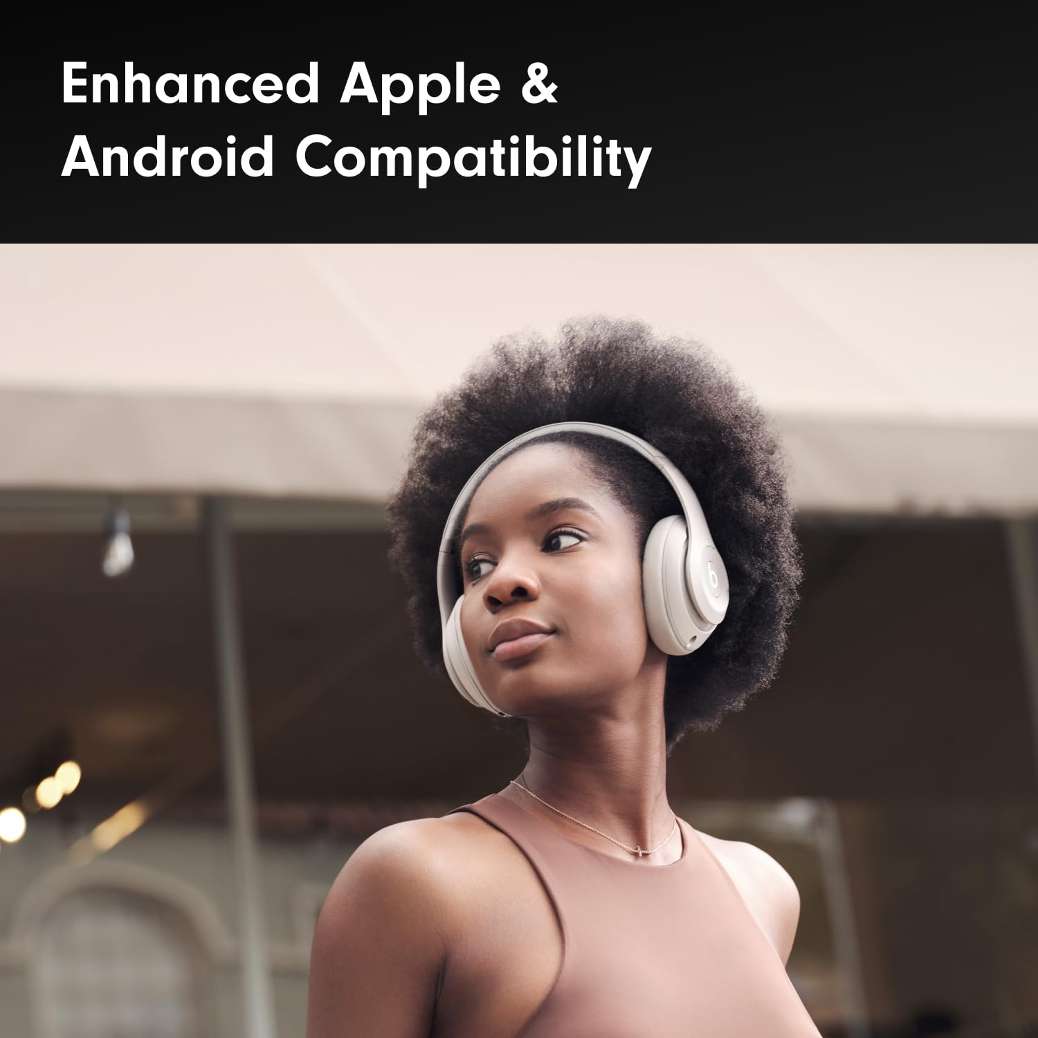 Beats Studio Pro - Wireless Bluetooth Noise Cancelling Headphones - Sandstone (Renewed Premium)