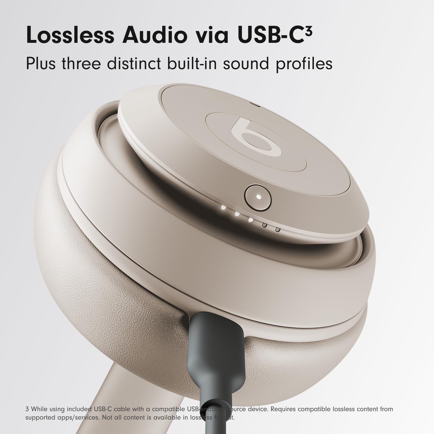 Beats Studio Pro - Wireless Bluetooth Noise Cancelling Headphones - Sandstone (Renewed Premium)