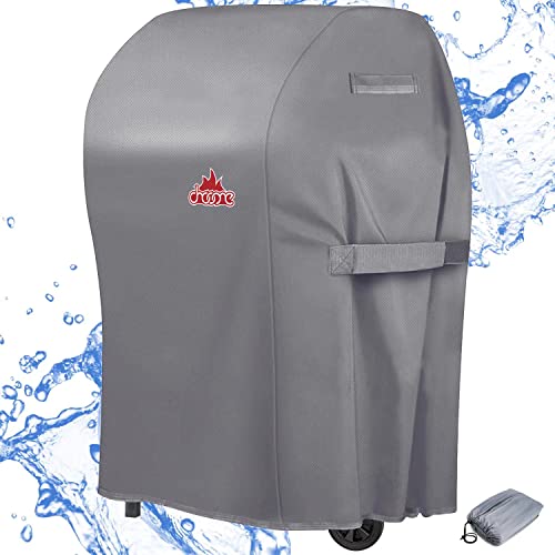 Chooone 32 Inch Grill Cover, Heavy Duty Waterproof Barbecue Gas Grill Cover, Windproof, UV and Fade Resistant, 600D BBQ Grill Cover for Weber Brinkman Char-Broil and More, Grey