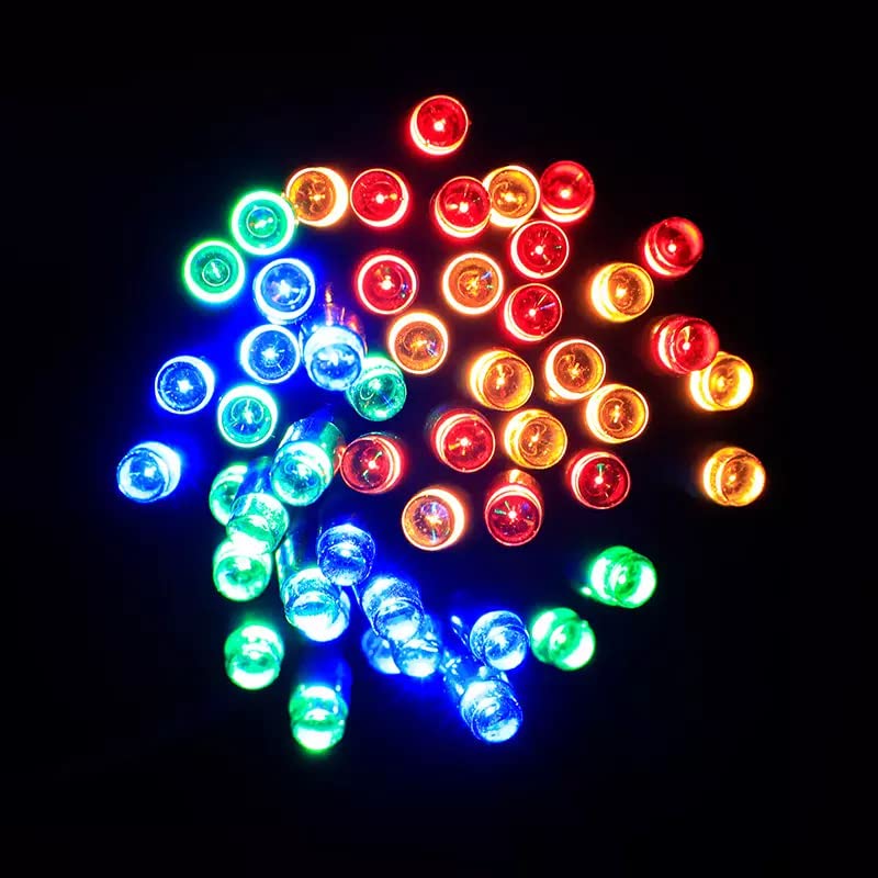 Gilbins 2-Pack Total 200 LED Multicolor Solar String Lights Outdoor, Waterproof Solar Christmas Lights with 8 Lighting Modes Green Wire Christmas Tree Lights for Garden, Patio, Fence, Balcony