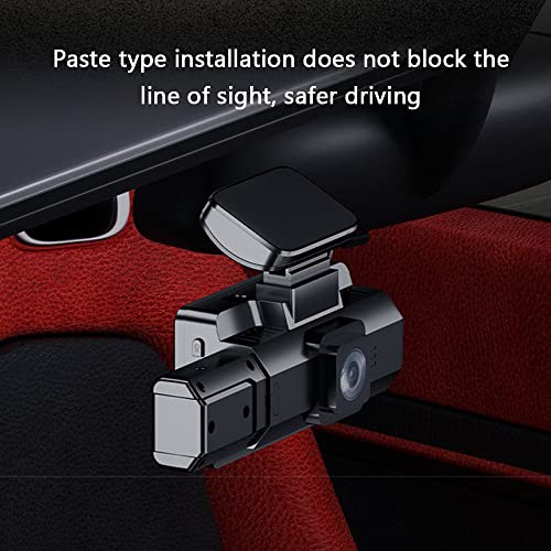 Mulcort Multi-Language Dual Lens Car Video Recorder Auto Dash Cam Car Camera Recorder Night Viewing Loop Recording DVR 170 Degree Wide Angle Car Camcorder
