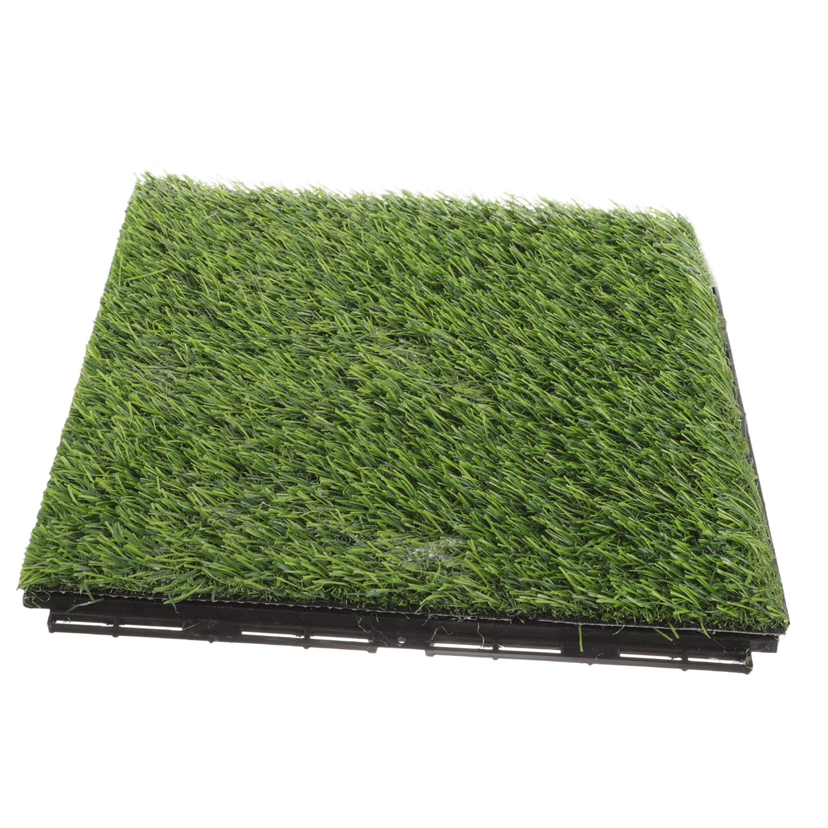 Happyyami 3pcs Artificial Grass Mat Imitation Grass Realistic Grass Rug Artificial Grass Squares Faux Decor Fake Lawn Grass Artificial Turf Faux Rug Fake Grass Cushion Pp Outdoor Lawn Bricks