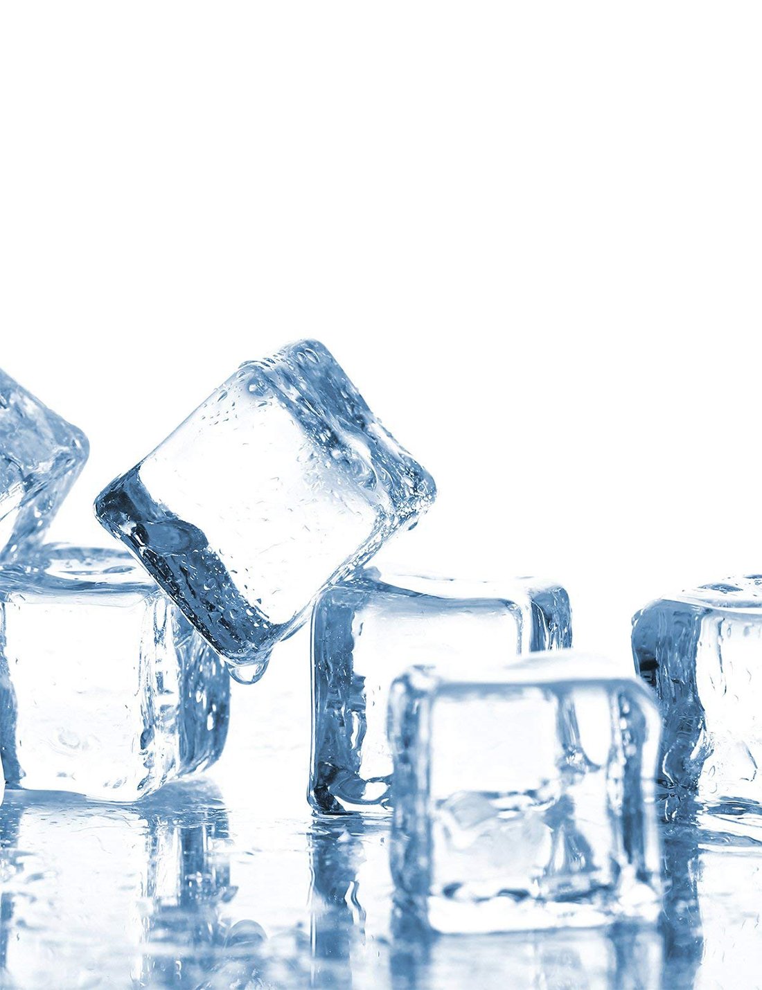 DomeStar Clear Fake Ice Cubes, 20 PCS 0.8" Plastic Ice Cubes Acrylic Clear Ice Rock Diamond Crystals Square Fake Ice Cubes Display for Home Decoration Wedding Centerpiece Vase Fillers