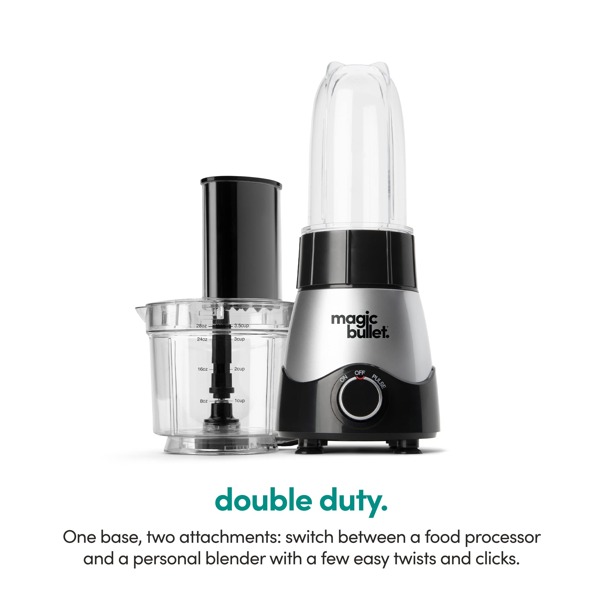 Magic Bullet MB50200 Kitchen Express, Silver, 3.5 cup