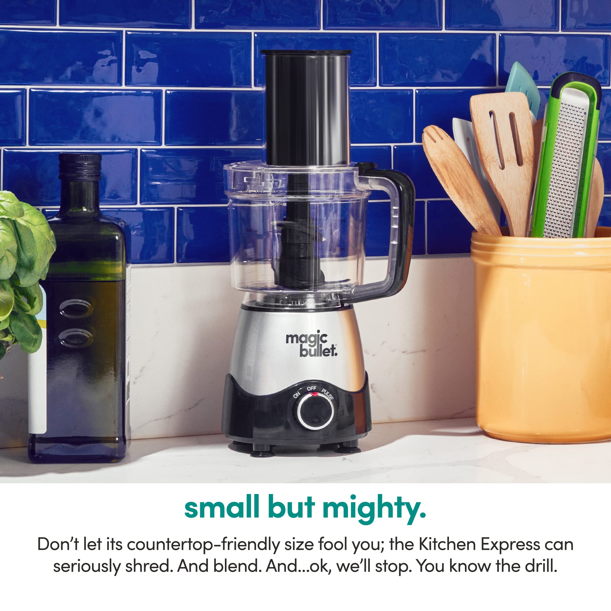 Magic Bullet MB50200 Kitchen Express, Silver, 3.5 cup