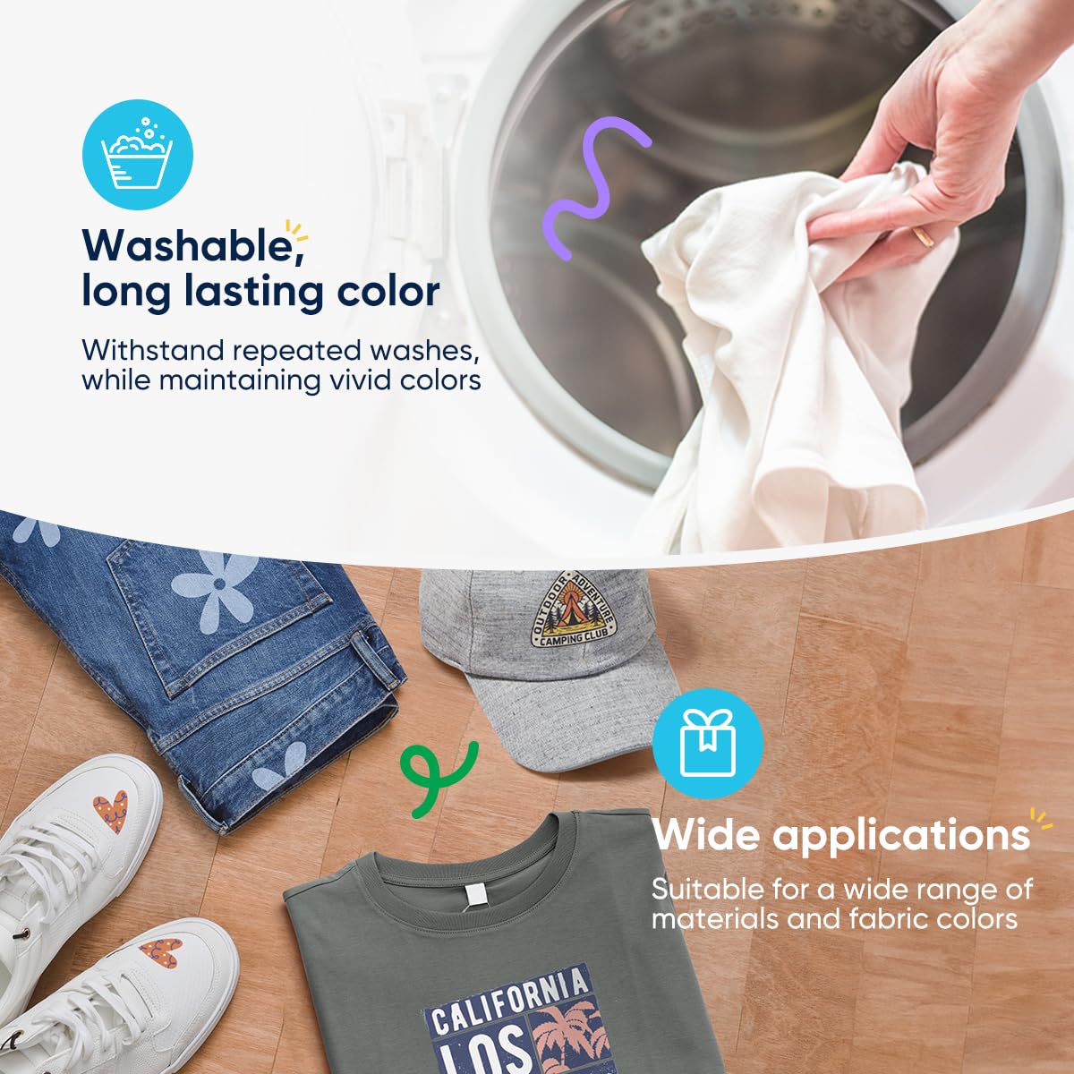 SIIHENRRY Premium DTF Transfer Film: A4 (8.3" x 11.7") 15 Sheets Matte PET Heat Transfer Paper for All DTF&DTG Printer Direct Print On T Shirts Textile