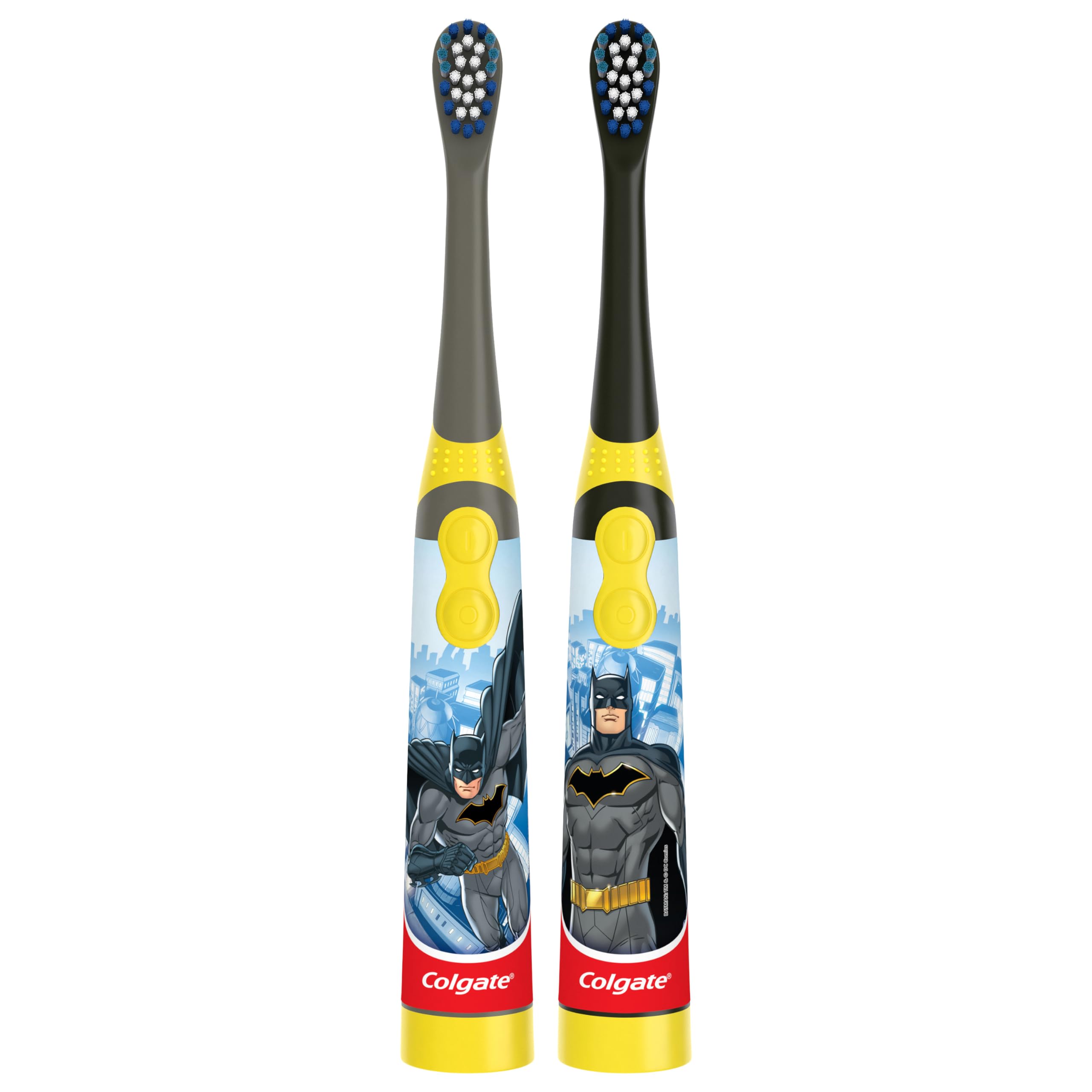 Colgate Kids Battery Powered Toothbrush, Batman, Extra Soft Toothbrush, Ages 3 and Up, 1 Pack