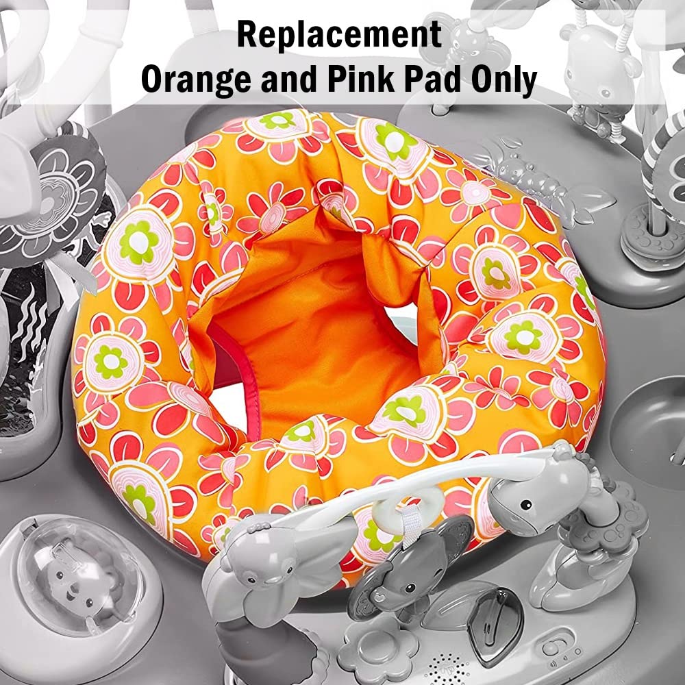 Replacement Part for Fisher-Price Pink Petals Jumperoo - DJC81 ~ Replacement Pad ~ Orange and Pink