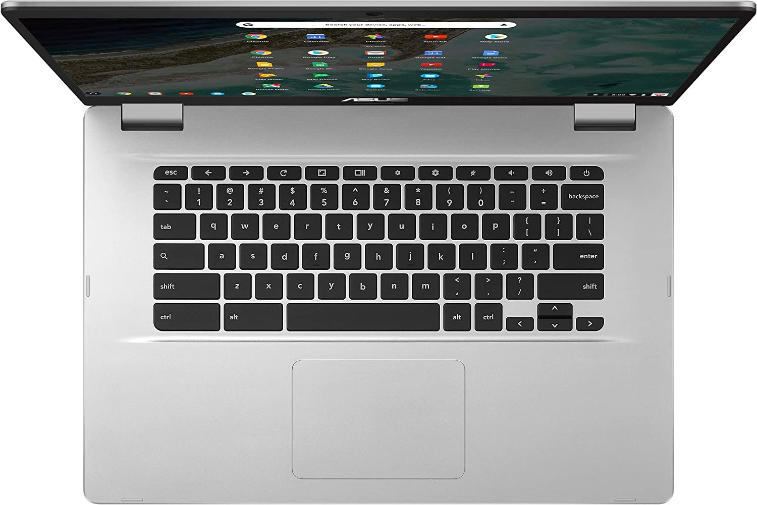 ASUS 15 Slim Chrome OS Laptop Intel Processor up to 2.4GHz 15.6in Full HD NanoEdge-Display with 180 Degree-Hinge 4GB DDR4 64GB Storage WiFi + BT (C523 β Renewed)
