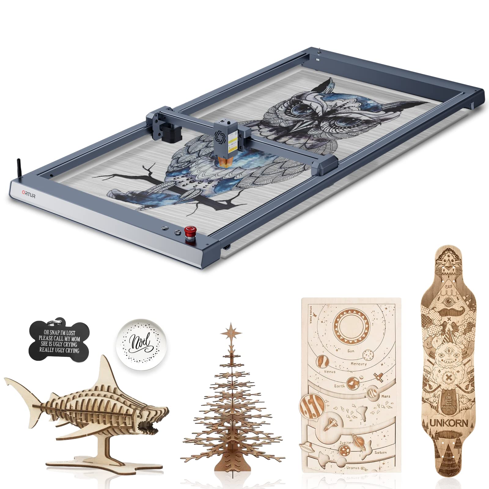 Ortur Laser Engraver Area Expansion Kit, Extension Kit for Laser Master 3 Series Laser Cutter, Engraving Area is Expanded to 400 * 850mm(15.74 x 33.46 Inch)