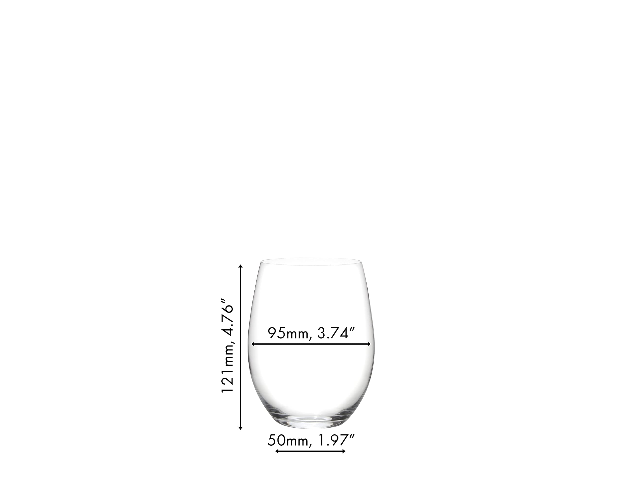 Riedel O Wine Tumbler Cabernet/Merlot, Set of 2 - ,Clear